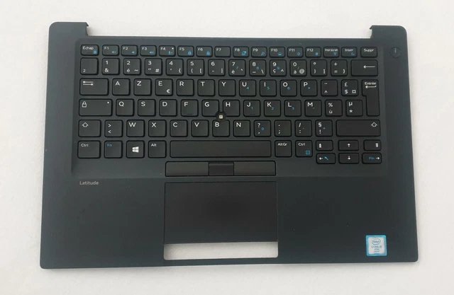 DELL LATITUDE 7480 Palmrest Keyboard European Layout Touchpad Backlit ...