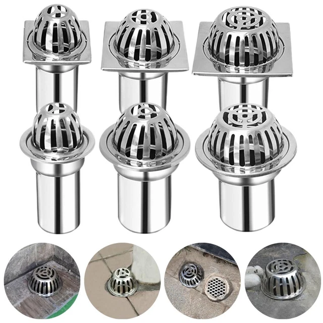 STAINLESS STEEL BALCONY Drainage Roof Detachable/Floor Drain-Cover Rain ...
