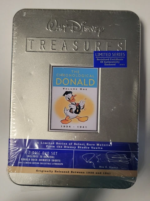 WALT DISNEY TREASURES: The Chronological Donald Duck Vol 1 DVD /Tin ...