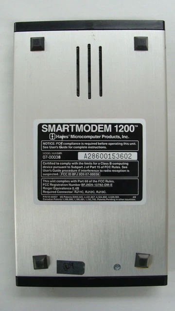VINTAGE HAYES SMART Modem 1200 External $39.00 - PicClick