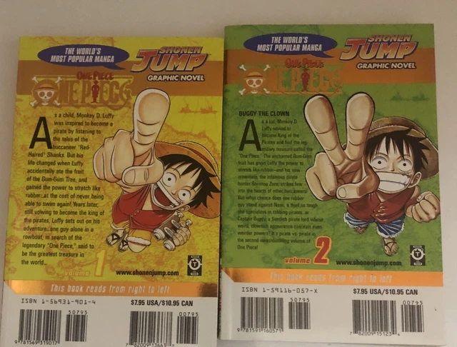 ONE PIECE SHONEN Jump Gold Foil Eiichiro Oda Vol.1&2 Roman Dawn, Buggy ...