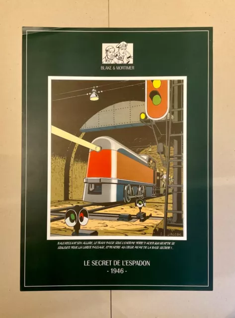 AFFICHE BD BLAKE Et Mortimer Jacobs Le Secret De L’espadon 35X48 Tr!S ... AFFICHE BD BLAKE Et Mortimer Jacobs Le Secret De L’espadon 35X48 Tr!S ...