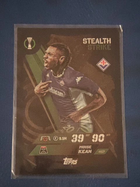 TOPPS UEFA CHAMPIONS League 2025/26 Karte Nr.457 Moise Kean - Stealth ...