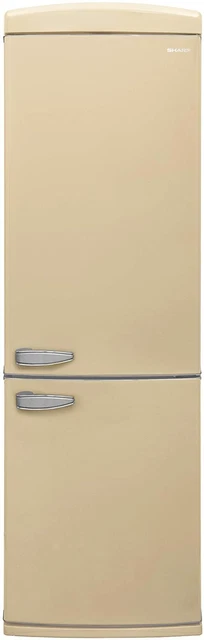 SHARP TOTAL RETRO No Frost 1950s Vintage 331L LED Cream Combined ...