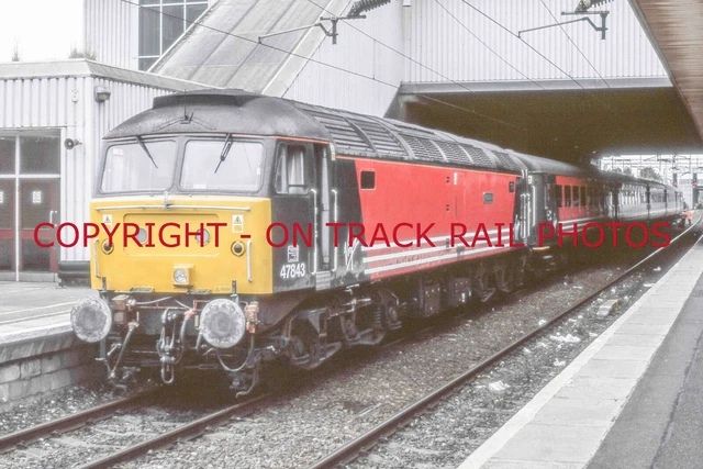UK RAILWAY PHOTOGRAPH Of Class 47 47843. Rm47-2760 £1.70 - PicClick UK