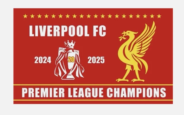 LIVERPOOL PREMIER LEAGUE CHAMPIONS Flag 2024/25 5 x 3 foot. £7.90 ...