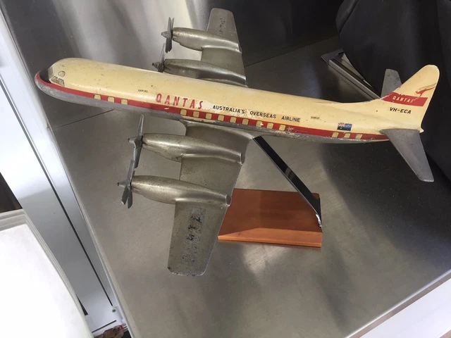 QANTAS LOCKHEED ELECTRA Jet-Prop Airliner 1:50 model by W.Osgaard &Co ...