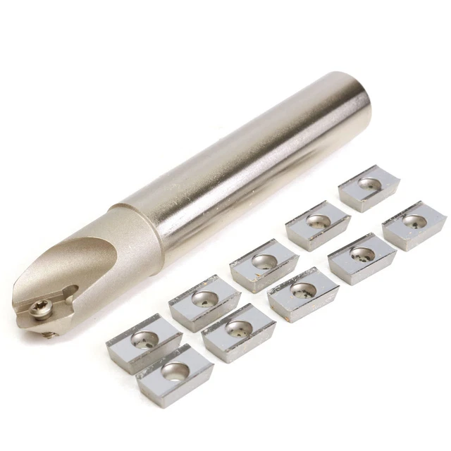 45 DEGREE CENTERING Chamfering End Cutter with Carbide Milling Insert ...