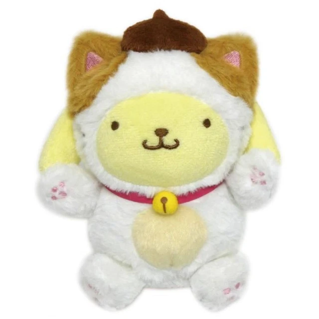 SANRIO PERSONAGGIO POMPOMPURIN Seduto Peluche Happy Cat Peluche Bambola ...