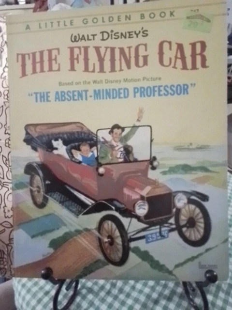 WALT DISNEY'S THE FLYING CAR Little Golden Book 1978 Sydney SC VGC $17. ...
