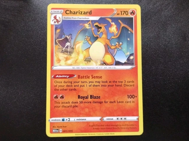 CHARIZARD 001/015 HOLO 2025 McDonald’s Happy Meal Promo Pokemon Card NM ...