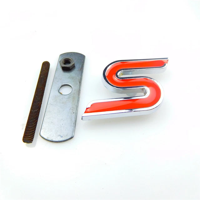 METAL FORD ZETEC S BADGE LOGO Grill Badge For Fiesta/Focus S With ...