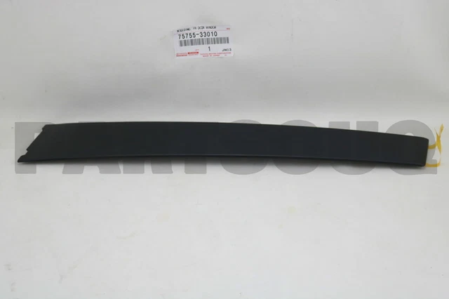 7575533010 GENUINE TOYOTA MOULDING, FRONT DOOR WINDOW FRAME, REAR RH ...