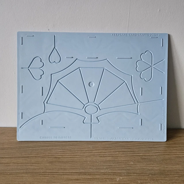 EMBOSS TO IMPRESS Double Sided Board Butterfly Fan Card Making Paper ...