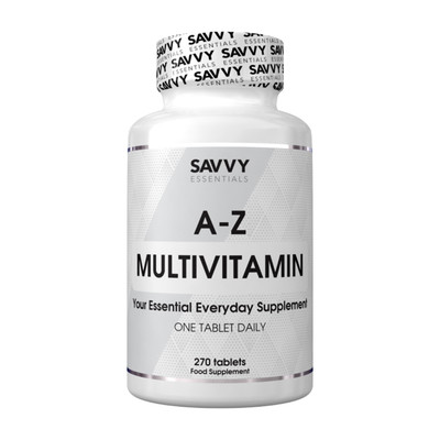 SAVVY ESSENTIALS A-Z Multivitamin - 270 tablets, Multivitamin for Men ...