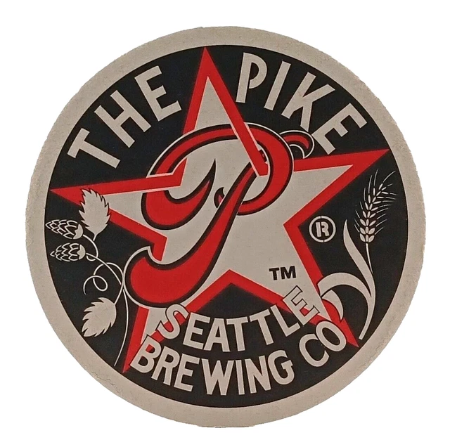 SEATTLE BREWING COMPANY Beer Coaster-Seattle Washington-The Pike-R406 ...