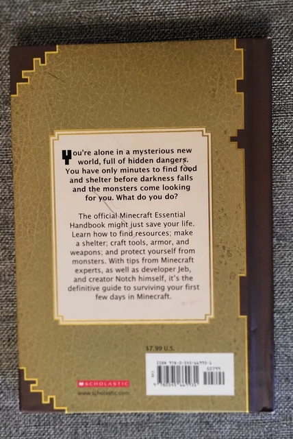 MINECRAFT: ESSENTIAL HANDBOOK: An Official Mojang Book by Scholastic ...