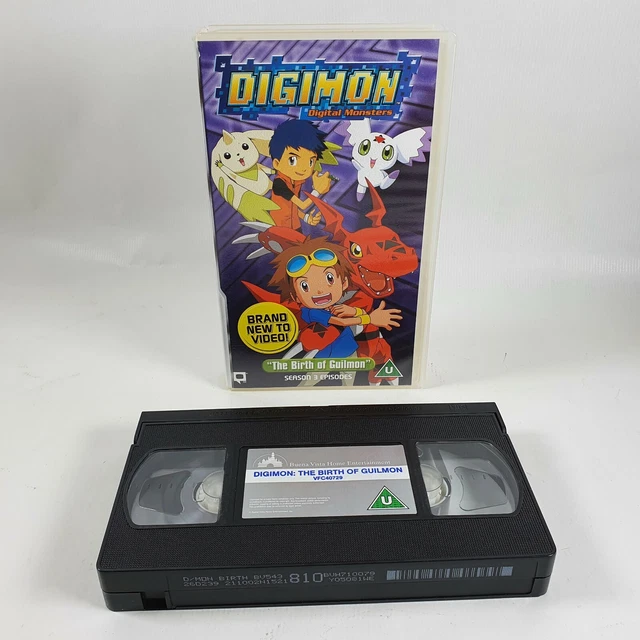 DIGIMON VHS DIGITAL Monsters The Birth Of Guilmon Video Cassette PAL UK ...