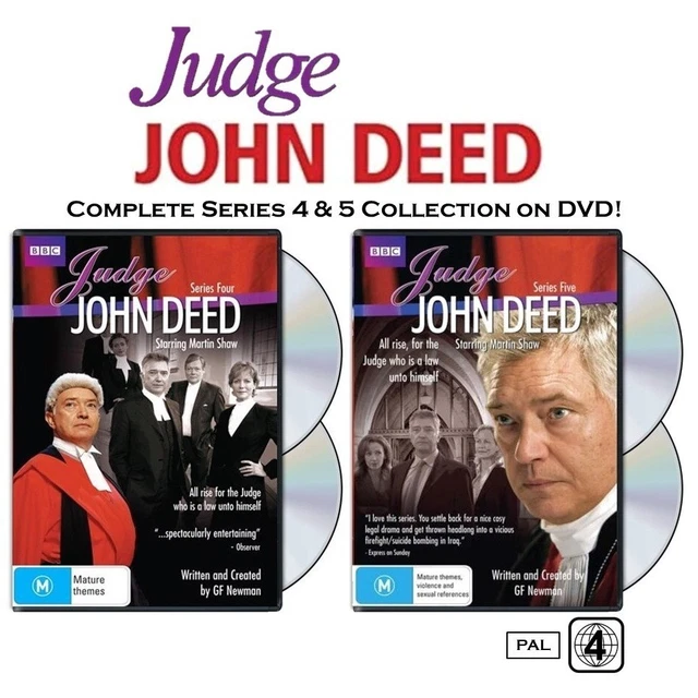 JUDGE JOHN DEED : Series 4-5 (DVD, 4-Disc) PAL Region 4 (BBC) Martin ...