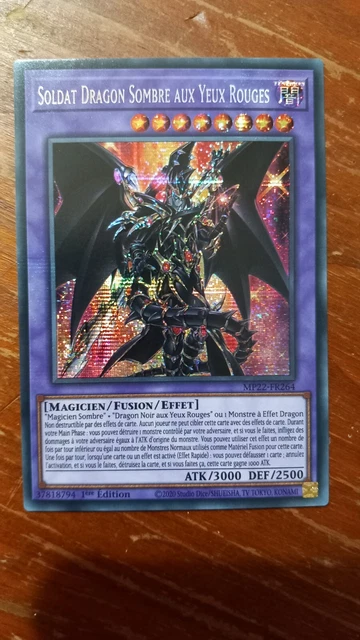 YU-GI-OH! SOLDAT DRAGON Sombre aux Yeux Rouges : PSE MP22-FR264 EUR 45 ...