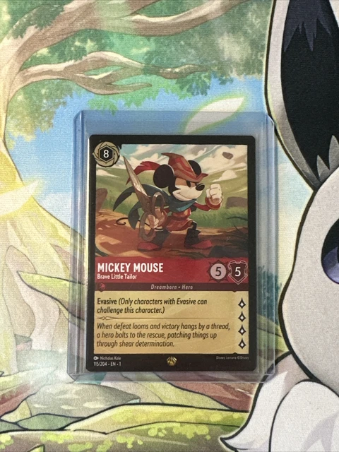 DISNEY LORCANA TCG Mickey Mouse Brave Little Tailor 115/204 LEGENDARY ...