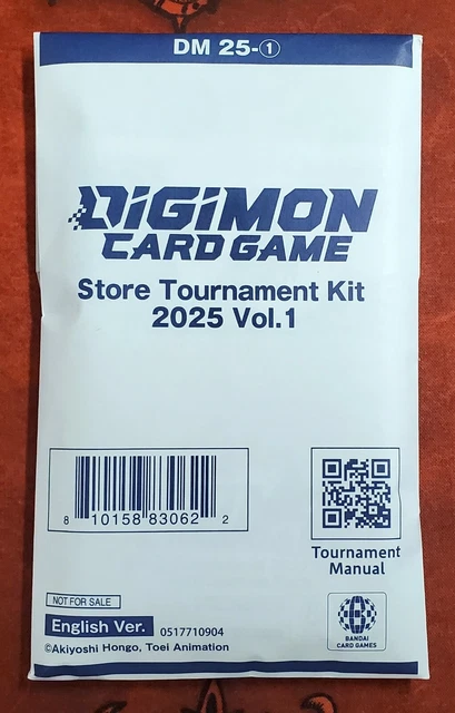 DIGIMON CARD GAME Store Tournament Kit 2025 Vol 1 English Sealed Free ...