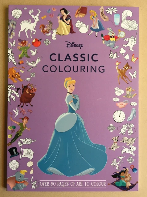 ~ DISNEY CLASSIC Colouring Book ~ Cinderella ~ Alice ~ Pumba ~ Bambi ...