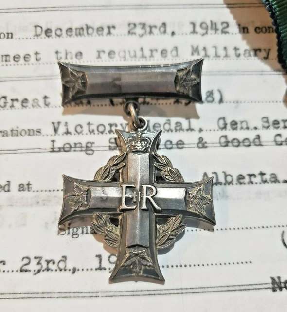 WW2 MEDALS CVSM Silver Memorial Cross To Wo1 Ctw Ross Canadian ...