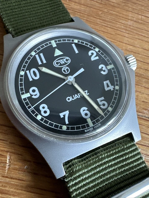 CWC G10 MILITARY Watch Royal Navy 1989 Swiss Watch Nice Condition $241. ...