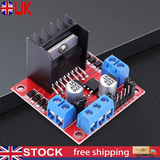 L298N DC MOTOR Driver Module Dual H-Bridge 5V for Smart Car (Chip ...