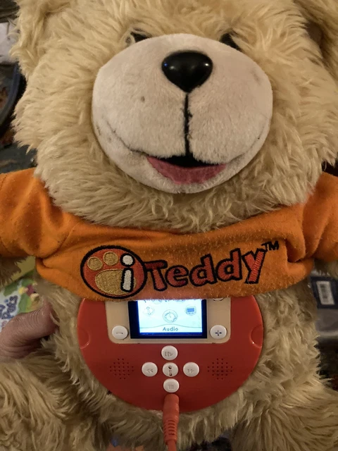 RARE ZIZZLE ITEDDY Plush Interactive Educational Teddy Bear Orange ...