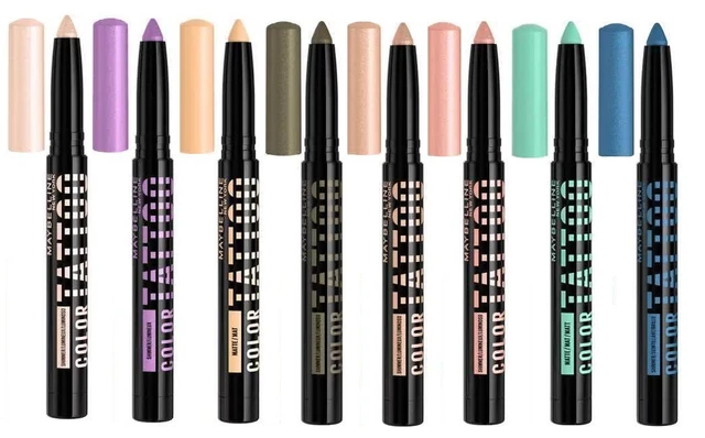 MAYBELLINE COLOR TATTOO 24HR Eye Shadow Stix 1.4g - Choose Your Shade ...