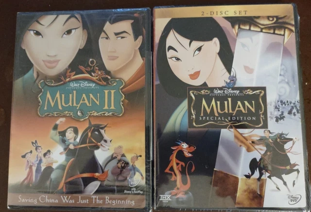 MULAN: SPECIAL EDITION & Mulan 2 Walt Disney Animated Cartoon DVD Lot ...