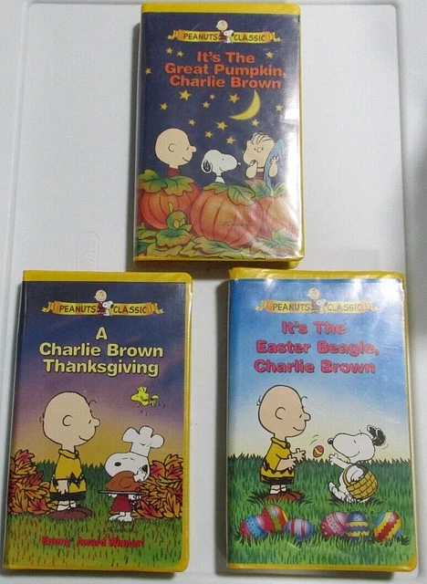 SNOOPY PEANUTS VHS Snoopy Charlie Brown Thanksgiving Great Pumpkin ...