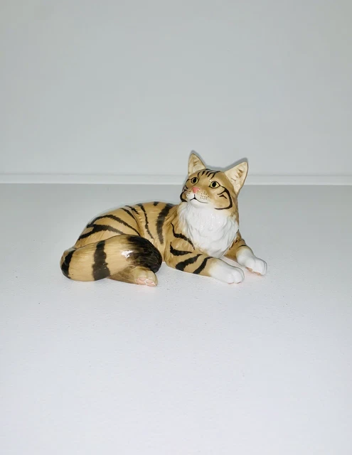 JOHN BESWICK - Connoisseur Collection, Maine Coon Brown Tabby Cat ...