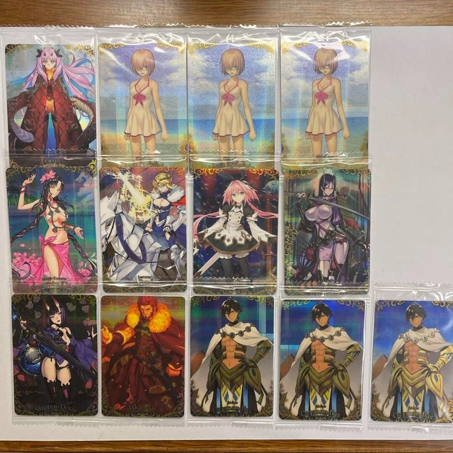 FATE GRAND ORDER FGO Wafer Card 13 sheets SSR SR Bulk Sale Japanese ...
