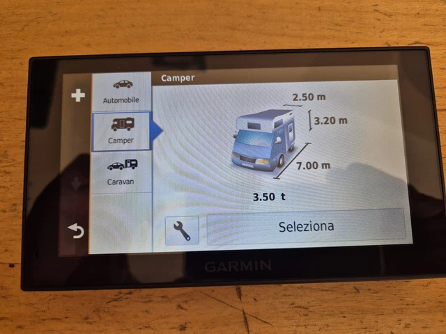 GARMIN CAMPER 660 specifico per Camper Roulotte Caravan con Mappe Gratis a Vita EUR 130,00 ...