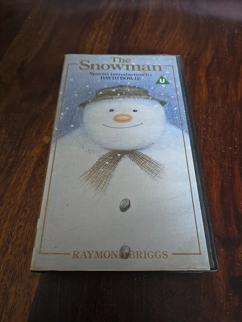 THE SNOWMAN BY Raymond Briggs - VHS Video Tape Christmas Kids David ...