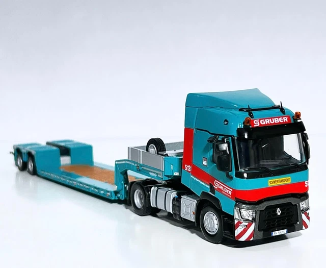 RENAULT T 4X2 low loader "Gruber" WSI truck models 01-3753 £162.00 ...