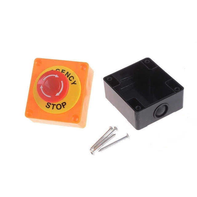 SAFETY CIRCUIT STOP Button Switch Dual-circuit Design 22mm Panel Cutout ...