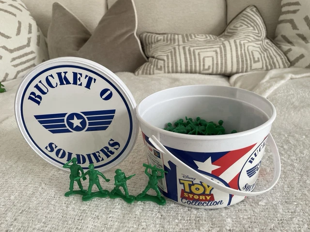DISNEY PIXAR THINKWAY Toys Toy Story Bucket O Soldiers 55 Army Men ...