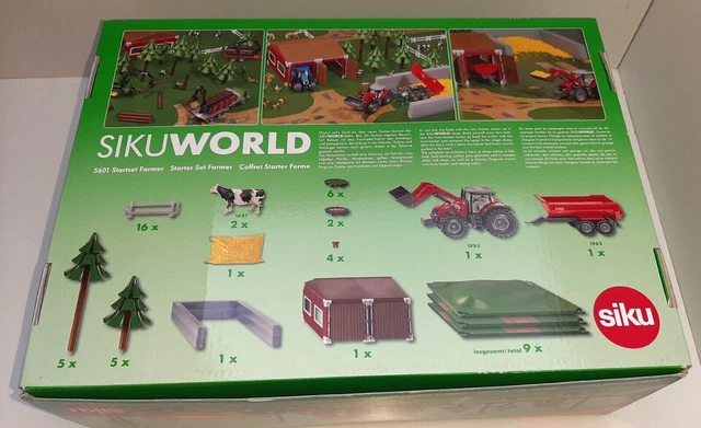 NEU + OVP: 5601 Siku World Startset Farmer mit Traktor und Anhänger ...