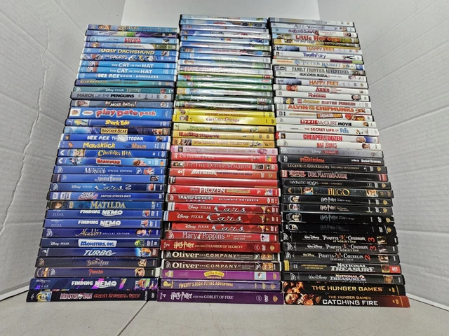 WHOLESALE LOT 100+ DVDs Kids & Family Children's Baby Pixar Disney Veggie Potter £32.11 ...