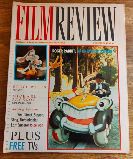 MAGAZINE - FILM Review Dec 1988 Who Framed Roger Rabbit Bruce Willis ...