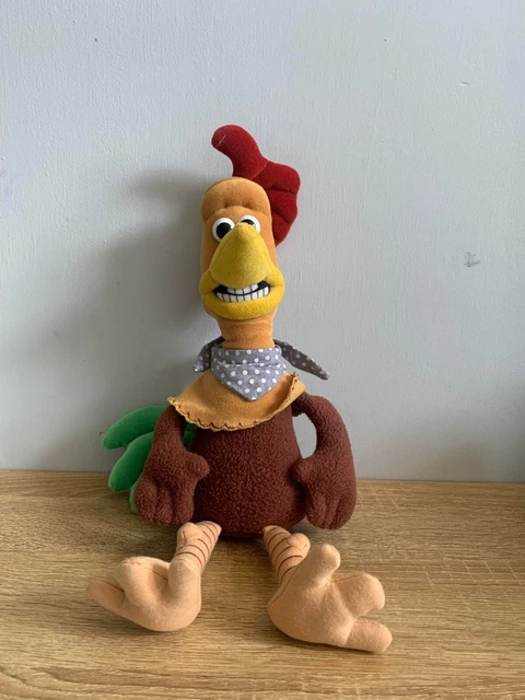 DREAMWORKS CHICKEN RUN Rocky Rooster Soft Toy Plush 1999 Chicken Approx ...
