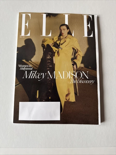 ELLE MAGAZINE DECEMBER 2024 January 2025 Mikey Madison Cover Issue ...