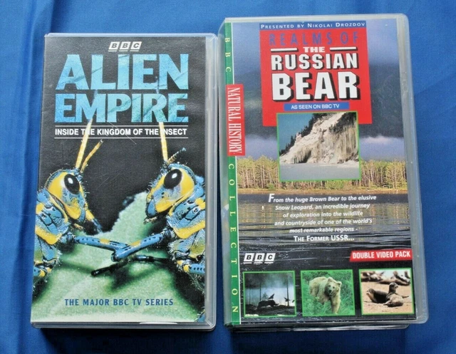 NATURAL HISTORY VHS tapes - Alien Empire & Realms of the Russian Bear £ ...