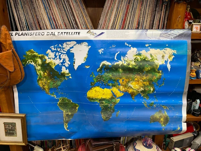 CARTINA GEOGRAFICA DEL mondo EUR 9,99 - PicClick FR