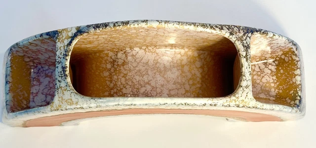 RARE DITMAR URBACH Large Vintage Alienware ceramic planter stand orange ...