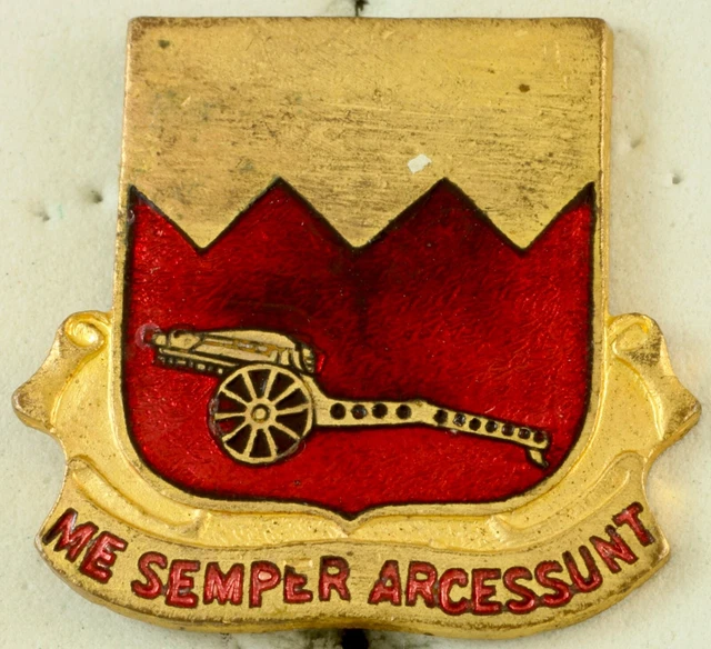 97TH FIELD ARTILLERY Battalion Crest DI/DUI Screwback Dondero HM EUR 3 ...
